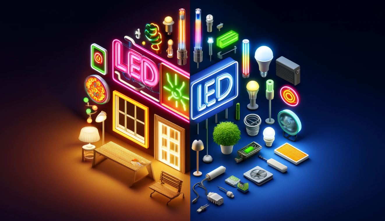 Quelle est la différence entre les LED et les néons